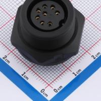 China Panel rear mount plastic waterproof connector CAZN E13T-S8-PWF socket type solder wire termination threaded connection for sale