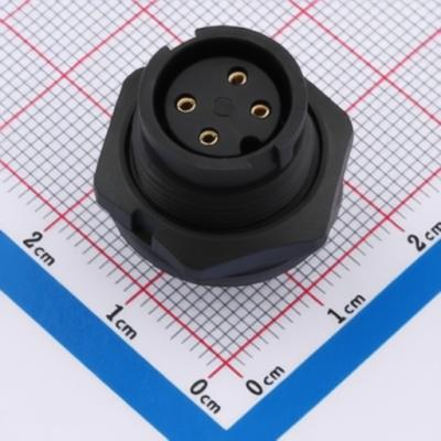 China Snap in welding panel mount plastic waterproof connector female pin CAZN E10B S4 PWF IP67 IP68 rated for sale