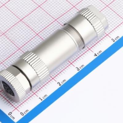 China Electrical Connection Metal Assembly Plug CAZN M8-S8A-GWAP7 with PG7 Cable Entry and Solder Wire Method for sale