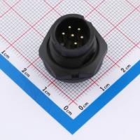China CAZN E10B P6 PPF plastic waterproof connector rear mount socket pin type snap fit for pcb connections for sale