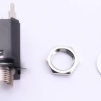China PCB mounted audio system connector with nickel copper tin plating CAX PJ-612-5P plastic base electronic component for sale