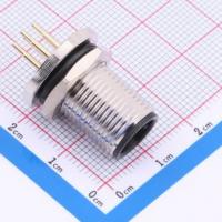 China Pin type contact rear mount socket connector CAZN M12-P4A-GPFM12 designed for PCB board European standard for sale