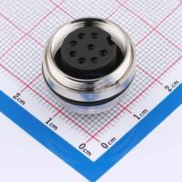 China Industrial CAZN M16-S8-GPF M18 panel mount socket connector with rear mount and multiple pin count options for sale