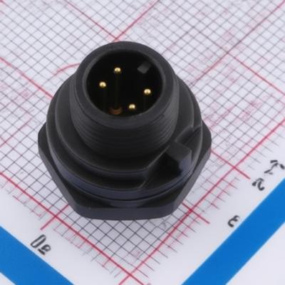 China Industrial panel mount plastic waterproof connector CAZN E7T-P4-PWB with IP67 IP68 ratings and solder termination method for sale