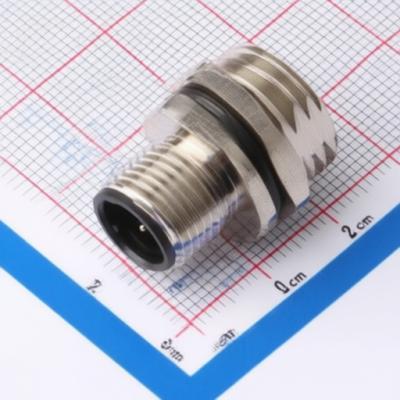 China Panel mount socket CAZN M12-P4D-GWBM16 featuring solder connection and IP65 IP67 protection rating for sale
