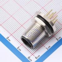 China Panel Mount Socket Connector CAZN M12-P4A-GPF M12-JD European Standard Pin Type PCB Board for sale
