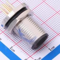 China M12 series rear mount socket connector cazn m12-p5a-gpfm12 suitable for pcb board applications for sale