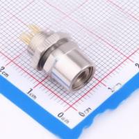 China Industrial front panel mount socket connectors with pcb board connection featuring CAZN M8-S8A-GPB M8 series for sale