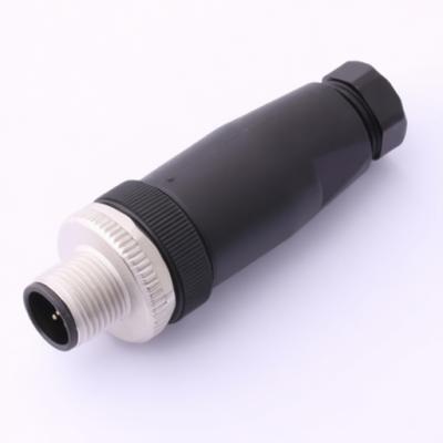 China Industrial grade CAZN M12-P5A-PLAP7 connector with plastic assembly and multiple core count options for sale