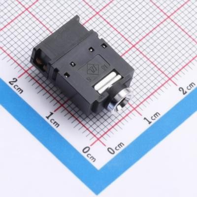 China Headphone socket with silver plated copper strip contacts and manganese steel springs CAX PJ-307CUT-8P for sale