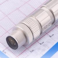China Industrial Grade M12 Connectors with Silicone Rubber Seal CAZN M12-P4A-GWAP9 Threaded Assembly Type for sale