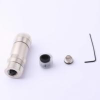 China Industrial Socket Type Connector CAZN M8-S4A-GLA05 Metal Assembly Straight Plug with Screw Connection and Shielding for sale