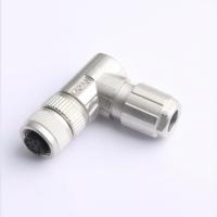 China M12 connector CAZN M12-S8A-GWDP9 with multiple mounting types brass zinc alloy housing and waterproof sealing for sale