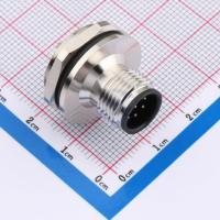 China Male Straight M12 Connector with PG11 Thread Panel Mount and Nitrile Rubber Seal CAZN M12-P8A-GWBP11 for sale