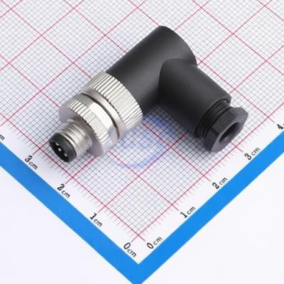 China M8 Right Angle Plastic Assembly Plug with Solder Wire Connection CAZN M8 P5B PWD05 Durable Connector for sale