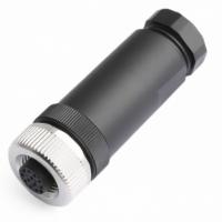 China Industrial M12 Connector CAZN M12-S12A-PWAP9-BS Plastic Housing PG9 Cable Gland and Threaded Connection for sale