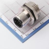 China Panel Mount Socket Connector CAZN M12-P12A-GWBM16 European Standard Pin Type Solder Connection CE RoHS for sale