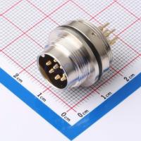 China Durable CAZN M16-P8-GPB M18 pin type connector board front mount socket for industrial applications for sale