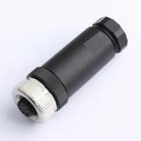 China Plastic shell M12 straight plug with solder wire and PG9 cable gland CAZN M12-S8A-PWAP9-BS industrial for sale