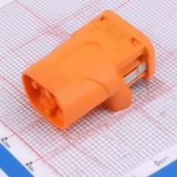 China Orange plastic shell connector Changzhou Amass Elec LCB50PW-M horizontal double pin for lithium battery and motor for sale