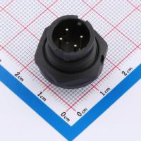 China Panel mount plastic waterproof connector with solder pin contacts and snap fit locking CAZN E10B-P4-PWF for sale