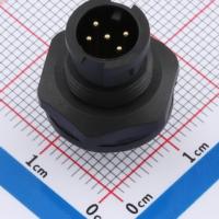 China Waterproof Panel Mount Socket Connector CAZN E7B-P5-PWF with Snap in Locking and CE RoHS Certification for sale