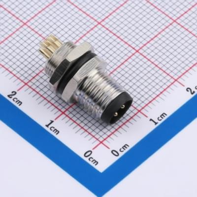 China Robust industrial CAZN M8-P4A-GWBM8 board front mount socket with 4 pins and IEC 61076-2-104 compliance for sale
