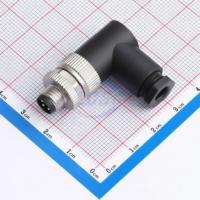 China M8 Bent Plastic Assembled Plug Featuring Solder Wire Connection CAZN M8-P3A-PWD05 for 5 Millimeter Cable for sale