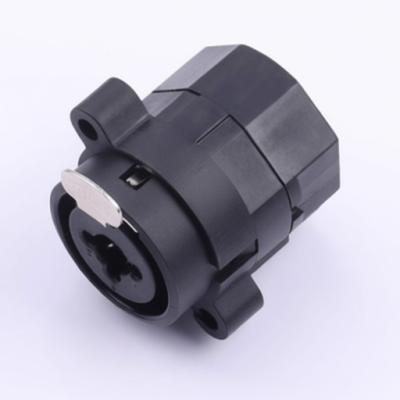 China 7 Pin XLR Female Connector CAX XLR-F-04ZP-7P Designed for Audio Signal and Multimedia Applications for sale