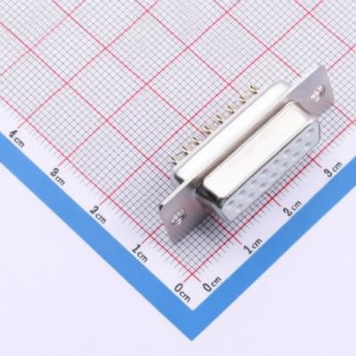 China Robust electrical connector CAX DB-M-15P-HX-GK with 300V dielectric rating and 5AMP contact current rating for sale