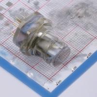 China Pin type connector CAZN M12-P4A-GPF M16-JD panel mount socket with PCB board mounting and grounding for sale