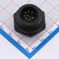 China CAZN E13T-P8-PWB waterproof plastic connector panel front mount plug with threaded connection and pin type for sale