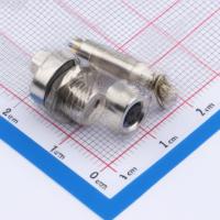 China Industrial grade CAZN M8-S4A-GPF M12 rear panel mount socket with 4 pin configuration and M12 thread for sale