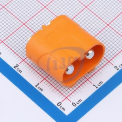 China Vertical Double Pin Connector Changzhou Amass Elec LCB40PB-M Orange Plastic Shell for Lithium Battery Systems for sale