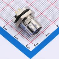 China Panel Mount Socket Connector CAZN M8-S4D-GWFM11 Female Receptacle Solder Connection IP65 IP67 Rated for sale
