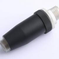 China plastic assembled straight plug connector CAZN M12-P4A-PLAP7 with pin type contacts and screw connection for sale