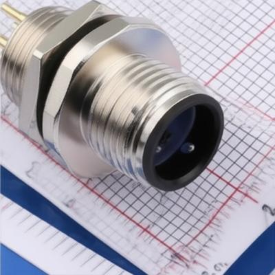 China Industrial CAZN M12-P4A-GPB M12 M12 panel mount socket offering IP65 IP67 protection and high mating cycles for sale