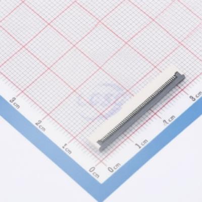 China Compact SMT Connector 0.5mm Pitch CAX CAX-AFC01-54XCB-H2.0 Featuring White LCP Housing and Black Actuator for sale