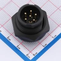 China rear mount socket plastic waterproof connector with snap-in and solder wire connection CAZN E13B-P6-PWF for sale