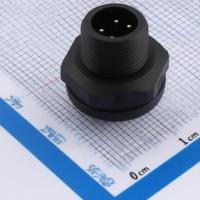 China Plastic waterproof rear panel mount socket connector pin type PCB board CAZN E7T-P4-PPF with IP67 IP68 for sale
