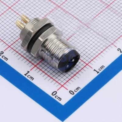 China Panel Mount Socket Connector CAZN M8-P4D-GWBM8 Solder Wire Type 3 to 8 Pin Male IP65 IP67 Rated for sale