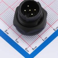 China Durable Rear Mount Socket Connector CAZN E10B-P5-PPF Plastic Waterproof Pin Type Snap Fit for PCB Boards for sale