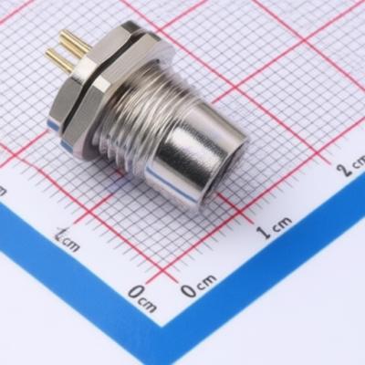 China Straight Panel Mount Socket PCB Board Connector CAZN M8-S3A-GPFM11 with 3 to 8 Pin Receptacle and IP65 Protection for sale