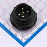 China Industrial pcb board plastic waterproof connector rear mount socket with snap type pin CAZN E16B P5 PPF for sale