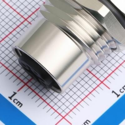 China Panel mount solder termination connectors CAZN M12-S4D-GWFM16 female socket with multiple pin options for sale