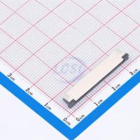 China 1.0mm Pitch SMT Connector CAX CAX-AFA07-26SCB-H2.5 Featuring Surface Mount Style and Black LCP Latch for sale