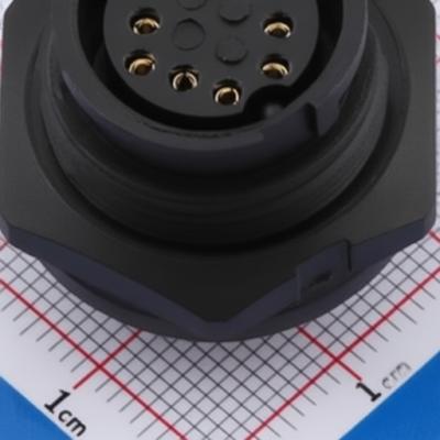 China rear panel mount socket plastic waterproof connector with snap lock solder termination CAZN E13B S10 PWF IP67 IP68 rated for sale