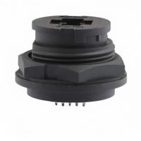 China Snap fit locking rear mount socket plastic waterproof connector CAZN E16B-FR6-PPF for pcb board mounting for sale