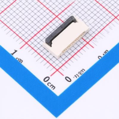 China 0.5mm Pitch FPC Easy-on Back-flip Right-Angle SMT Connector CAX CAX-AFC24-14XIB-H2.0 with LCP Housing for sale