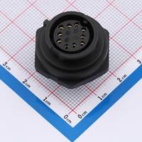 China Panel front mount plastic connector CAZN E13T-S10-PWB with waterproof design and threaded solder wiring for sale
